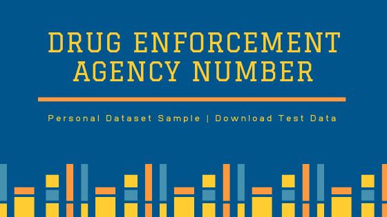 Personal Dataset Sample | Drug Enforcement Agency Number | Protecto