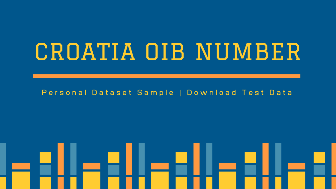 Personal Dataset Sample | Croatia OIB Number | Protecto