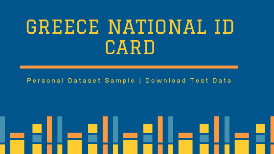 Personal Dataset Sample | Greece National ID Card | Protecto