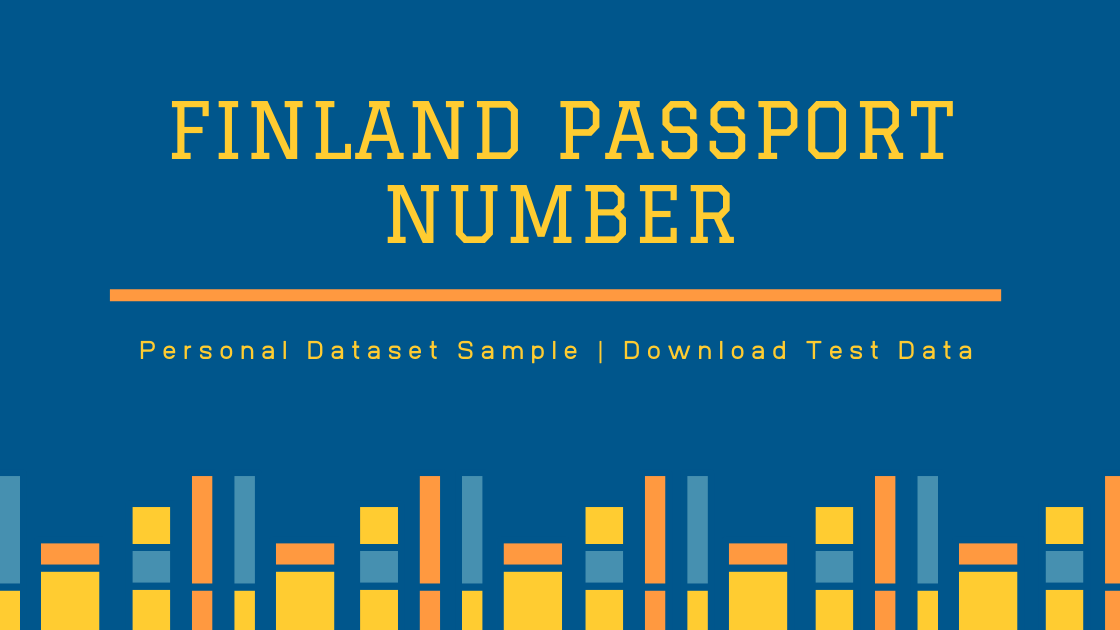 Personal Dataset Sample | Finland Passport Number | Protecto