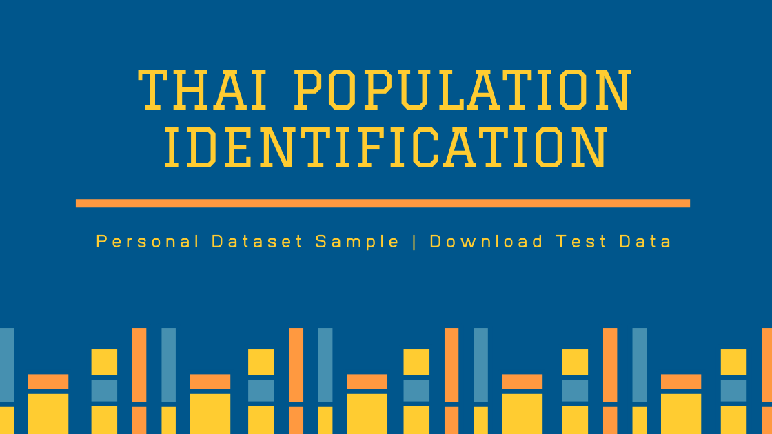 Thai Population ID Number Sample Data | Protecto