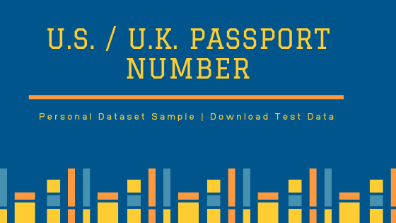 Personal Dataset Sample | U.S. / U.K. Passport Number; Download PII ...