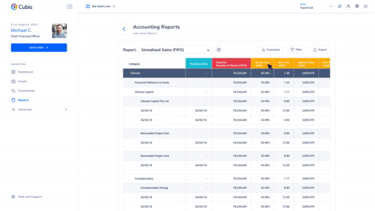 Cubis | Your all in one investment portfolio manager