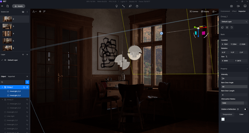 Best practices of lighting for SketchUp projects