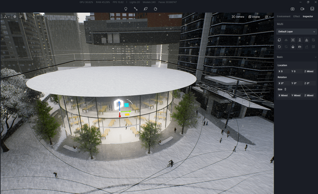 How to render glass material