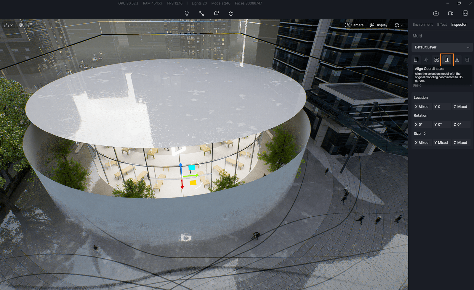 How to render glass material