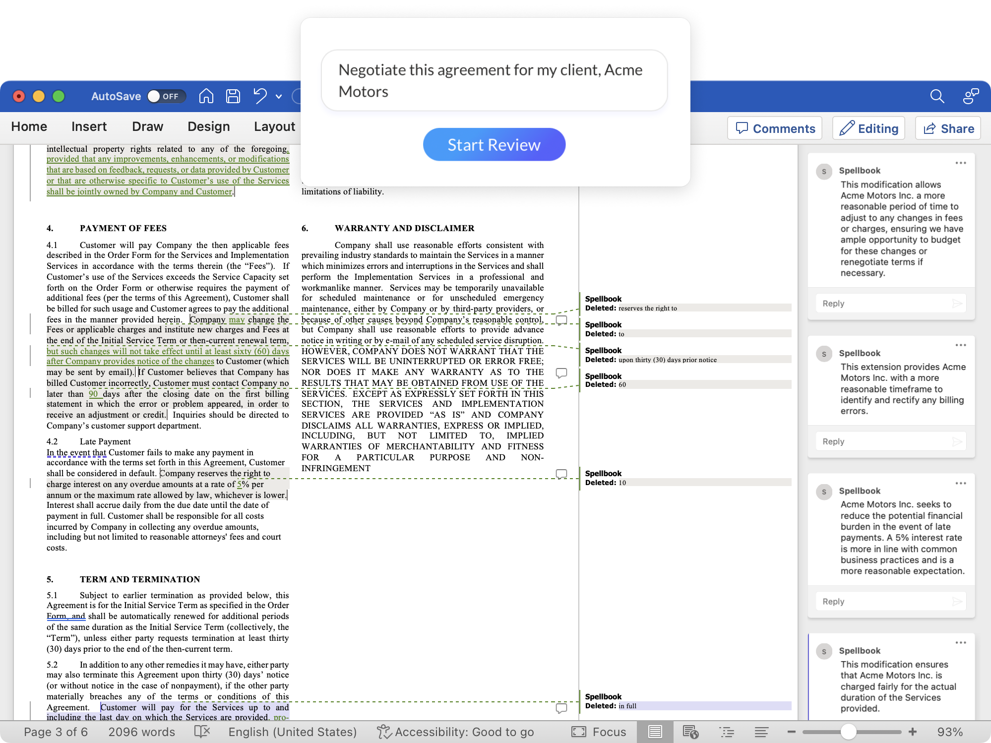Spellbook - AI Contract Drafting & Review