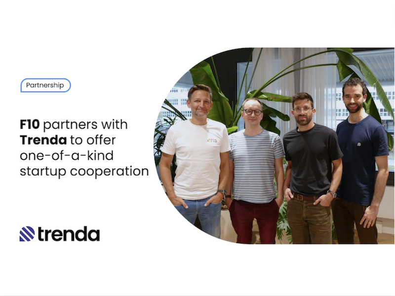 F10 partners with Trenda to offer one-of-a-kind startup cooperation and ...