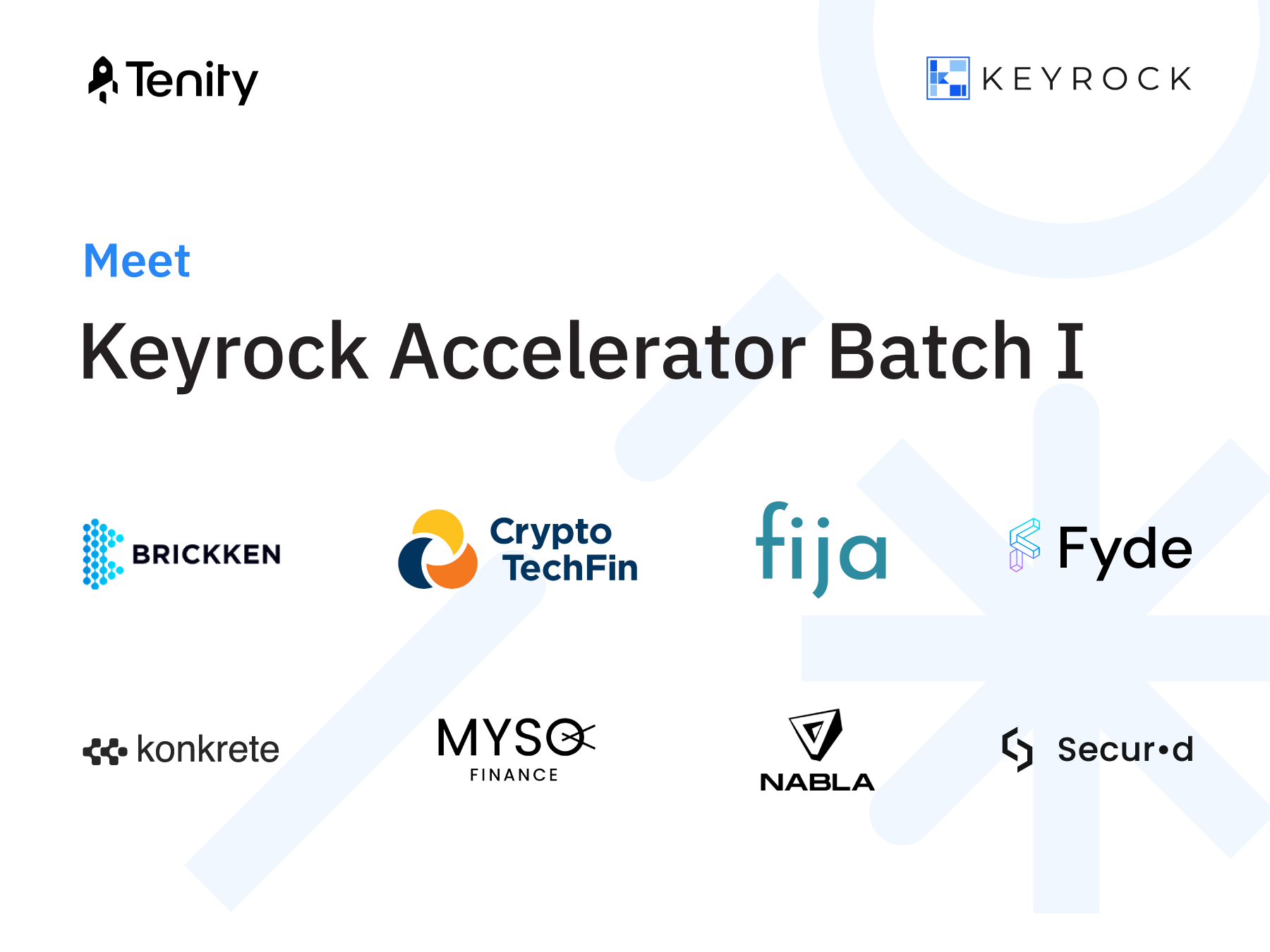 Keyrock’s Accelerator Program kicks off in Belgium with 8 Web3 startups - Tenity