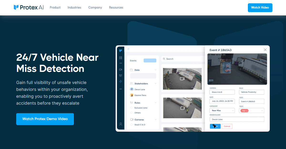 Vehicle Control Management Software - Protex AI
