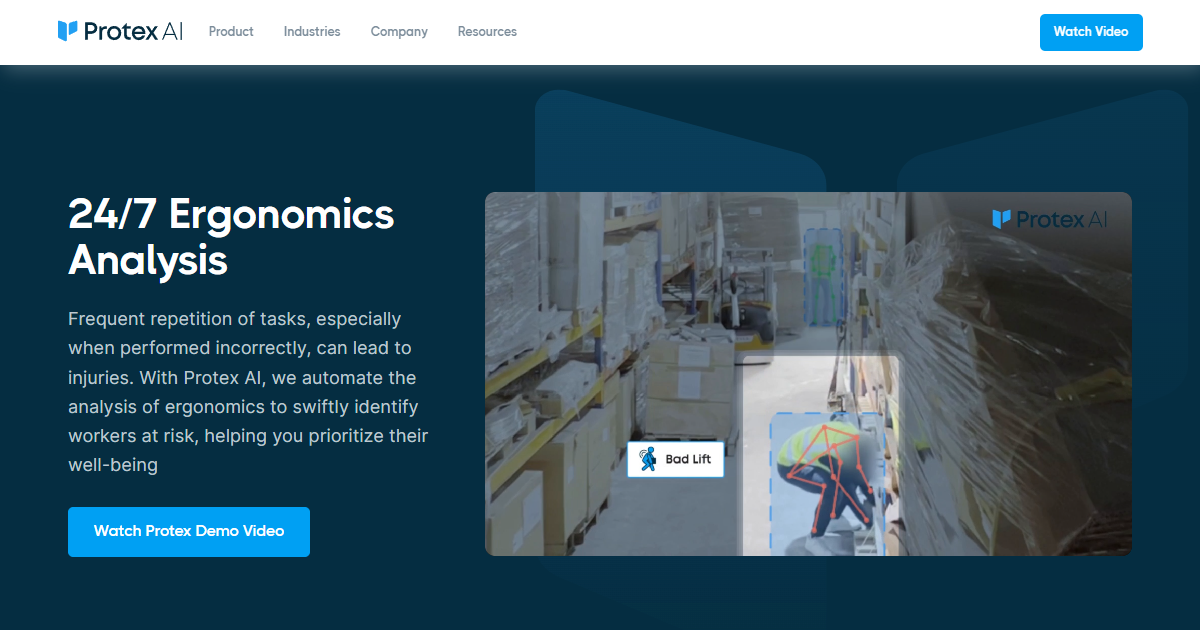 Ergonomics Safety Software Solutions - Protex AI