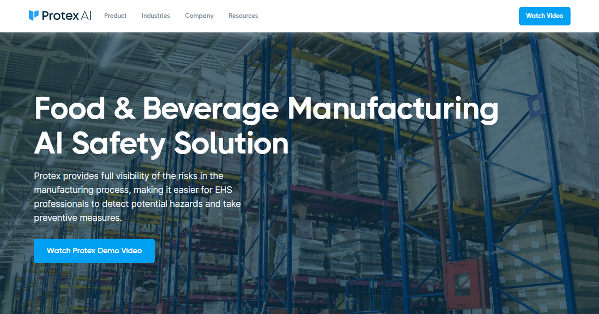 Food & Beverage Manufacturing Safety Software - Protex AI