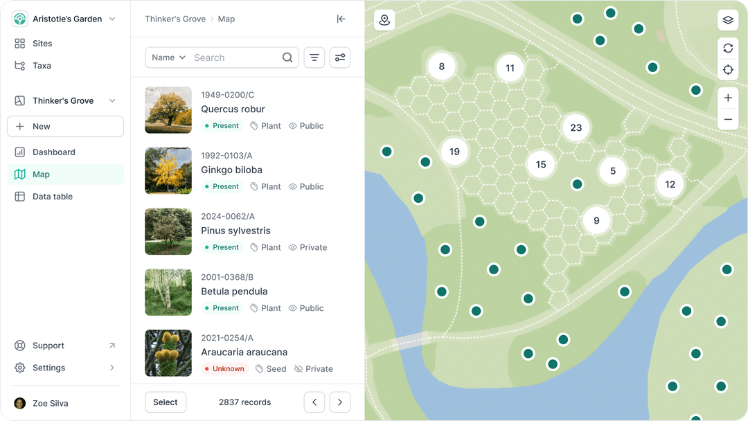 Hortis: Plant Collection Management Software