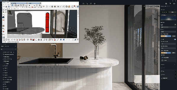 Quixel Bridge to D5 Render workflow for architecture designers