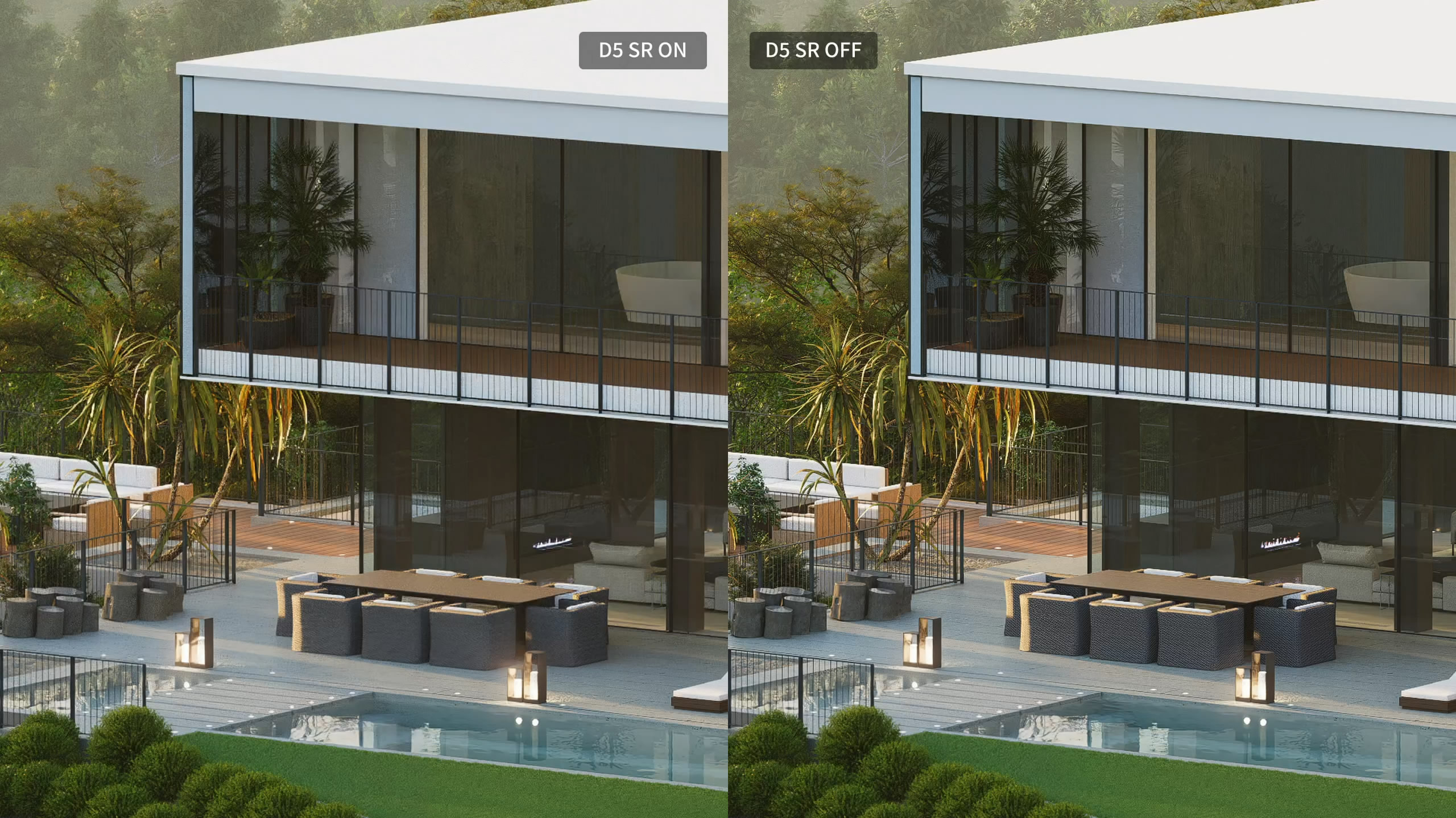 Save your time by 65%: D5 Super Resolution Image Rendering