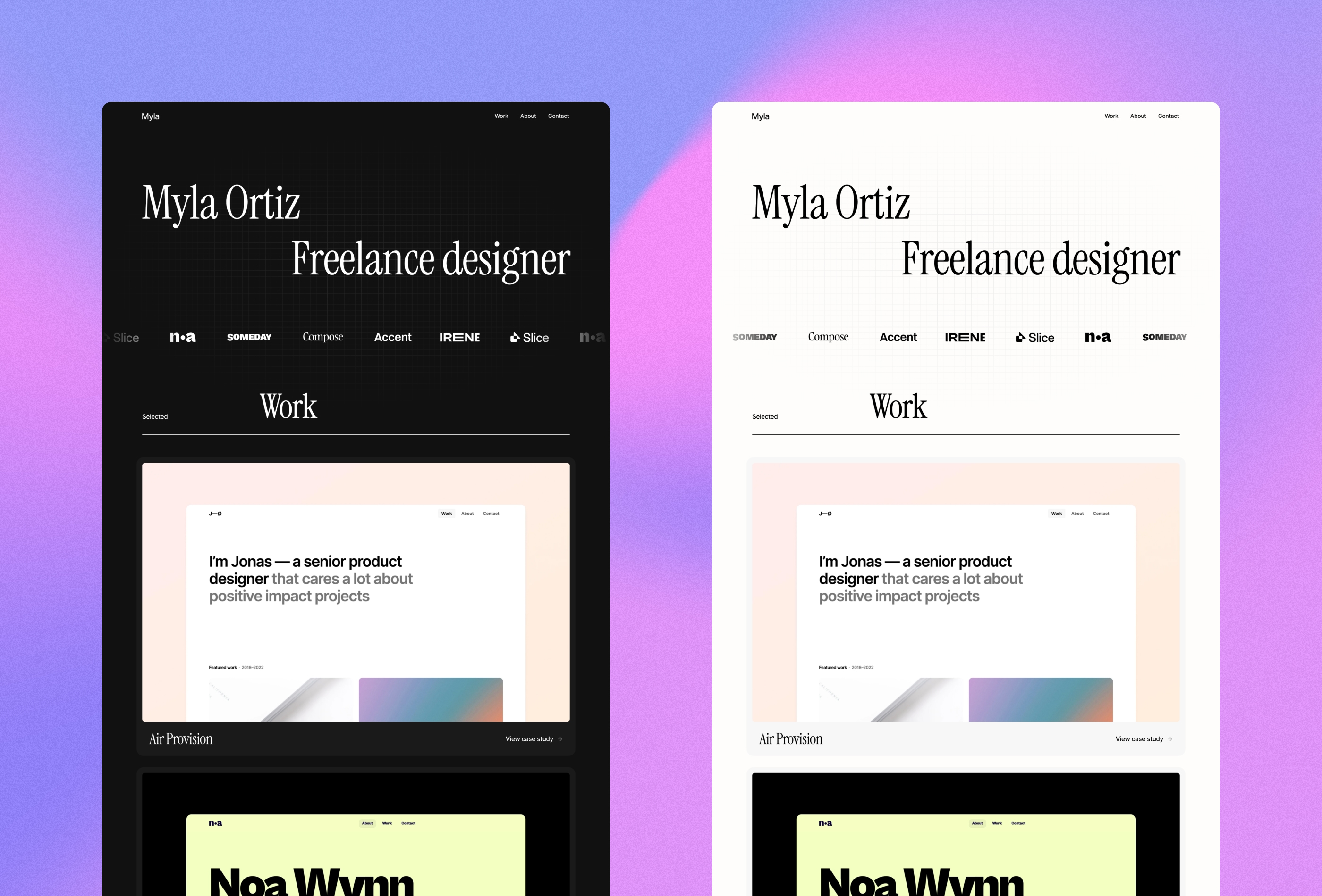Offset Framer portfolio template (2024) · Bryn Taylor