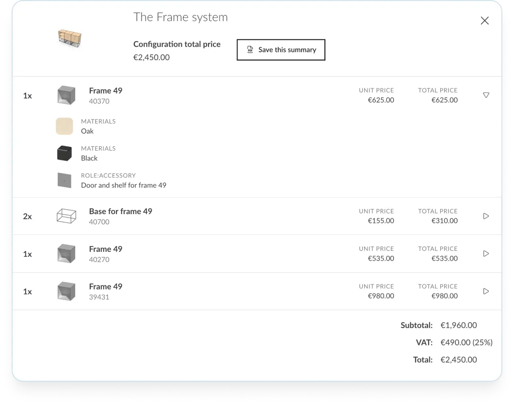 VividWorks: 3D Product Configurator and Augmented Reality
