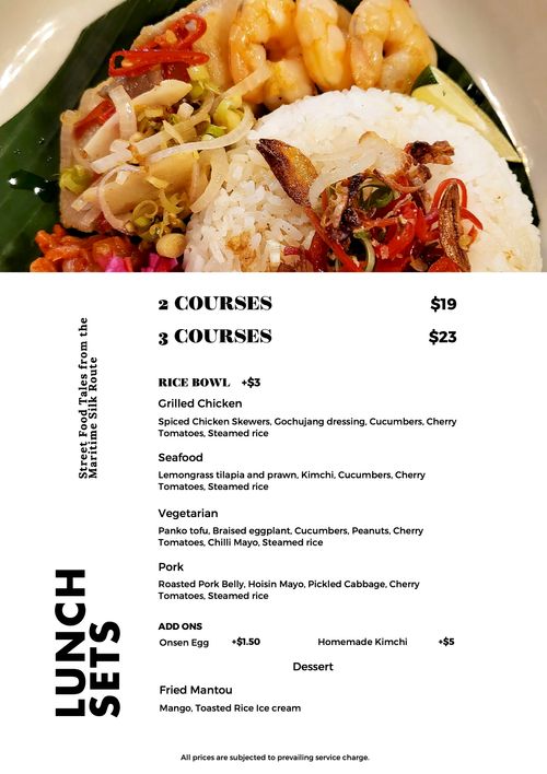 Lunch Set Menu