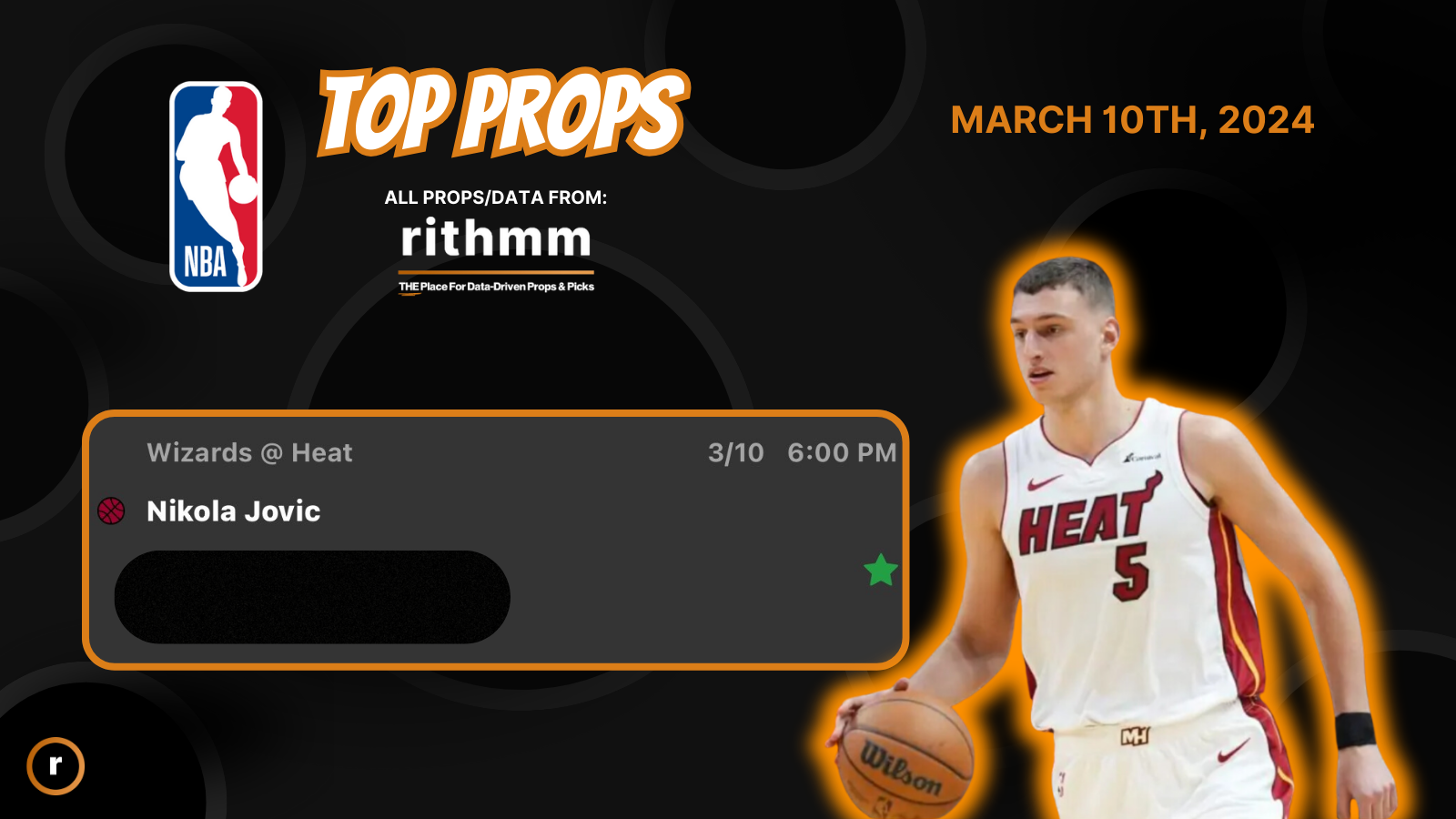 Wizards vs Heat: AI NBA Player Prop Bet - Free Prop Bet
