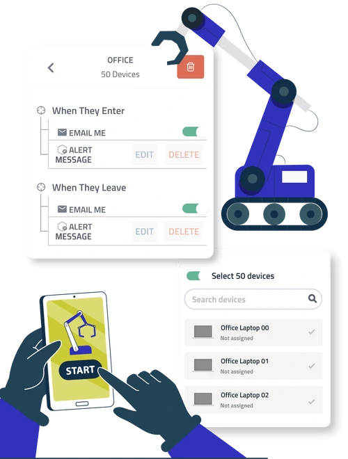 Comprehensive tracking and anti-theft features in prey