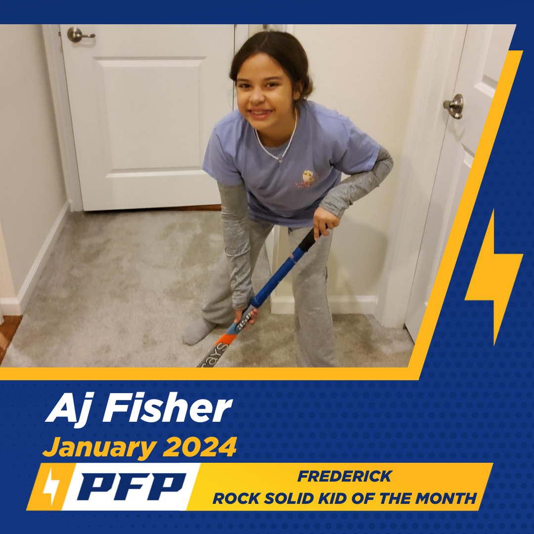Aj Fisher, Frederick Janury 2024 Rock Solid Kid of The Month