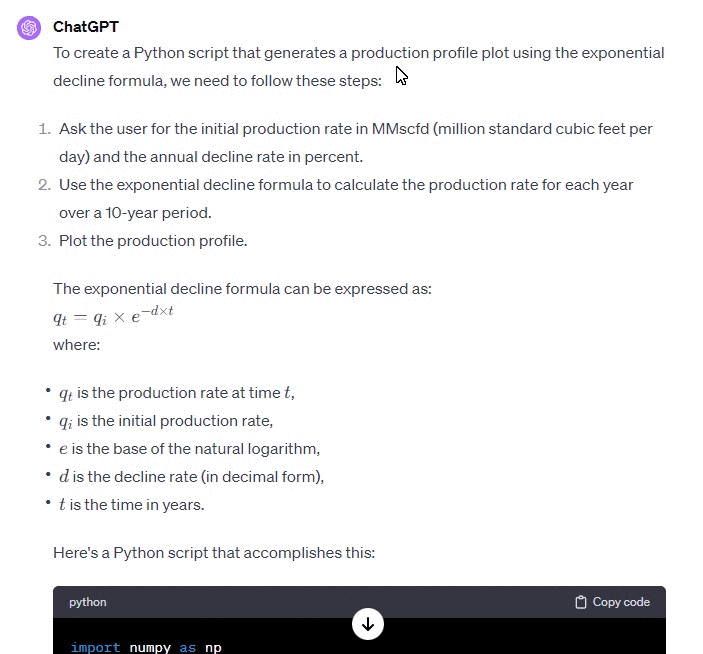 ChatGPT for Oil and Gas - Part 3: Python (for Non-Coders)