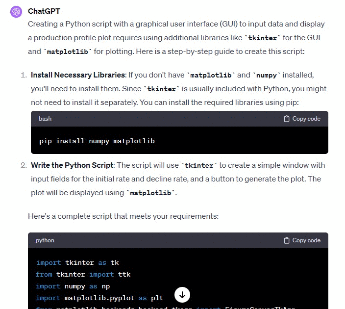 ChatGPT for Oil and Gas - Part 3: Python (for Non-Coders)