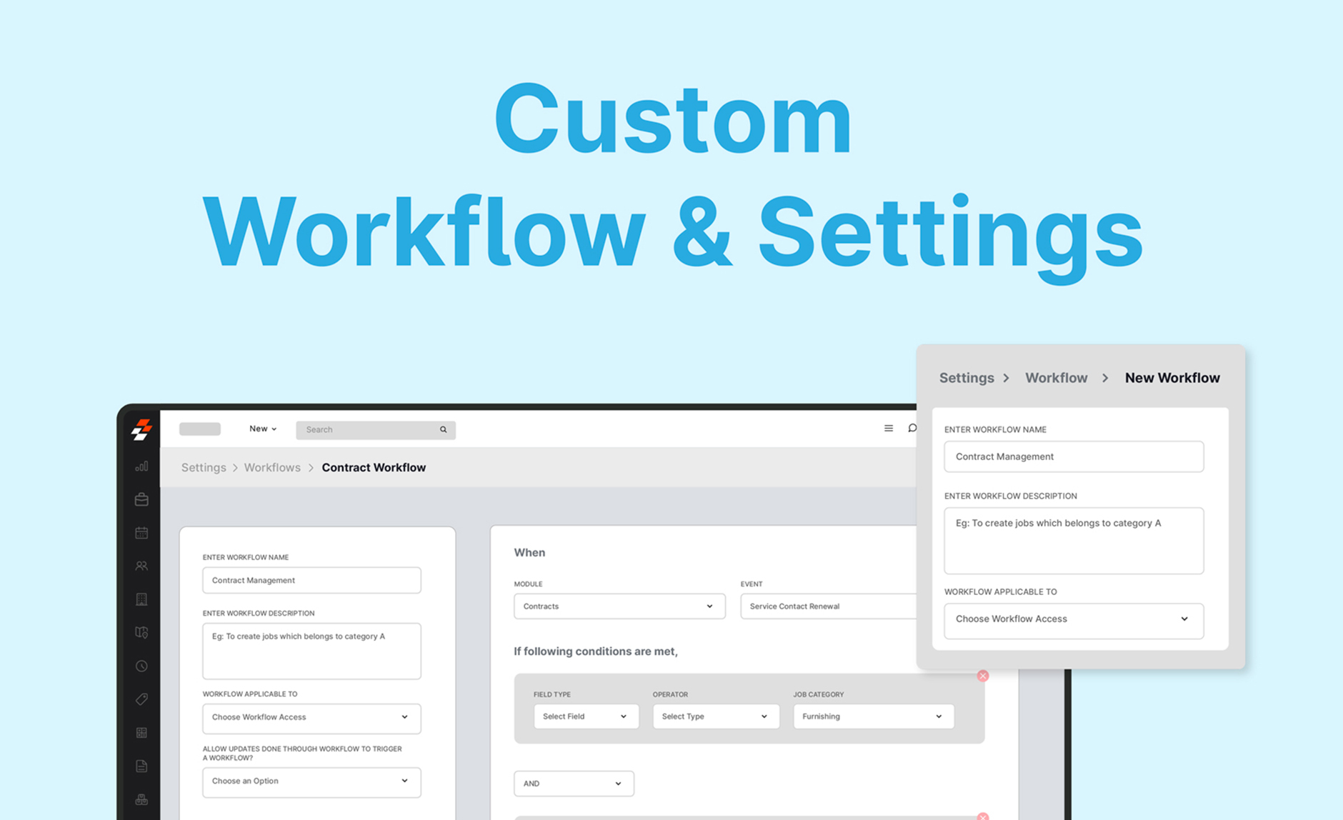 Manage Workflows With Custom Configuration