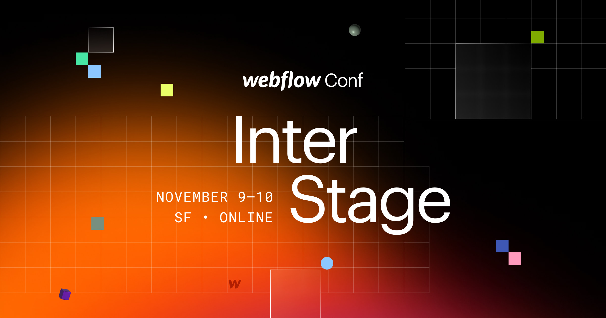 Inter stage - Webflow Conf 2022 | Webflow