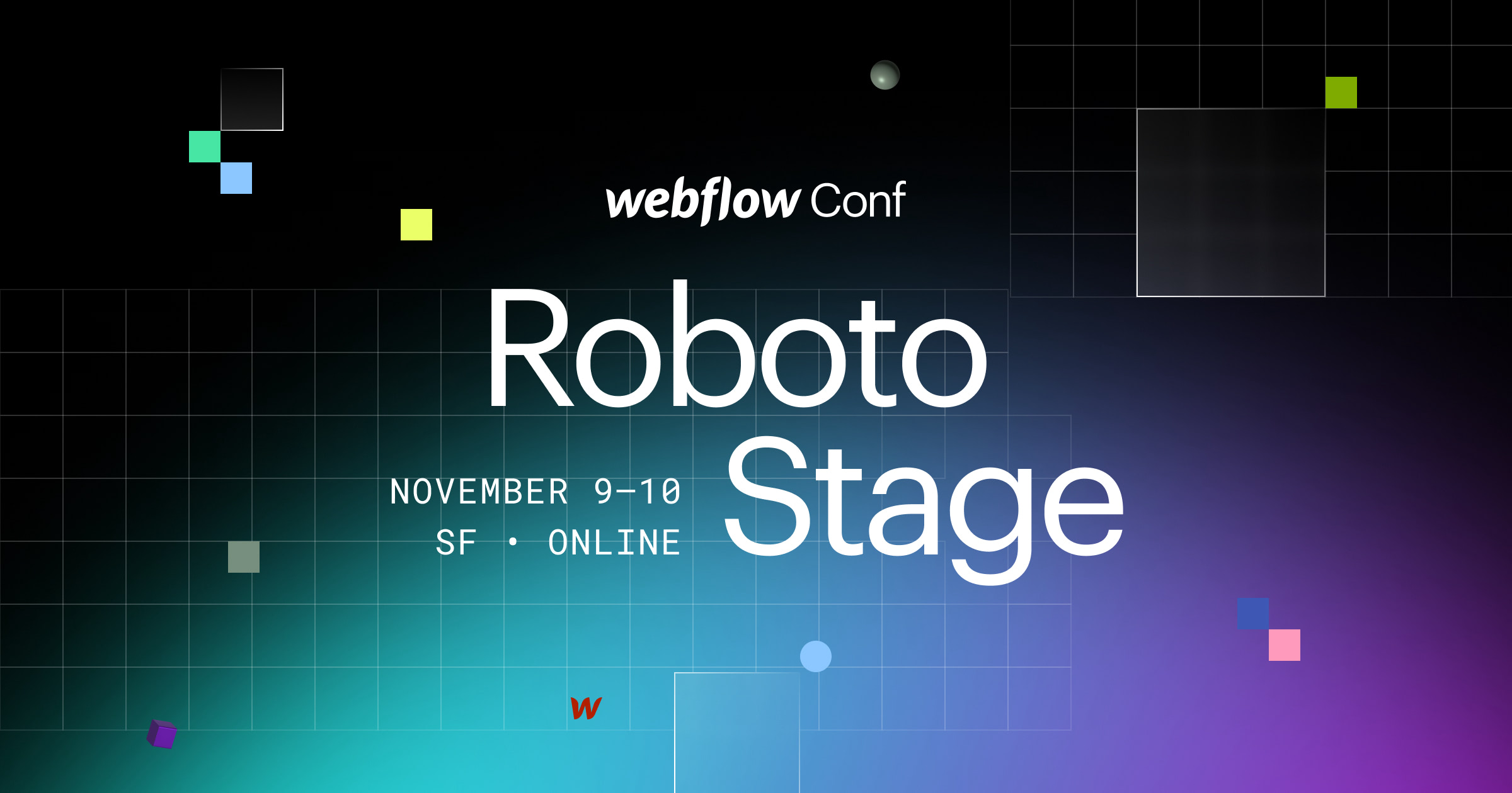 Roboto stage - Webflow Conf 2022 | Webflow