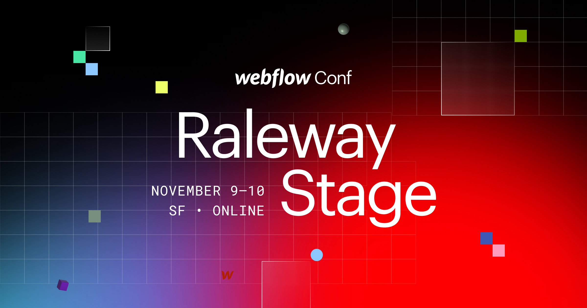 Raleway stage - Webflow Conf 2022 | Webflow