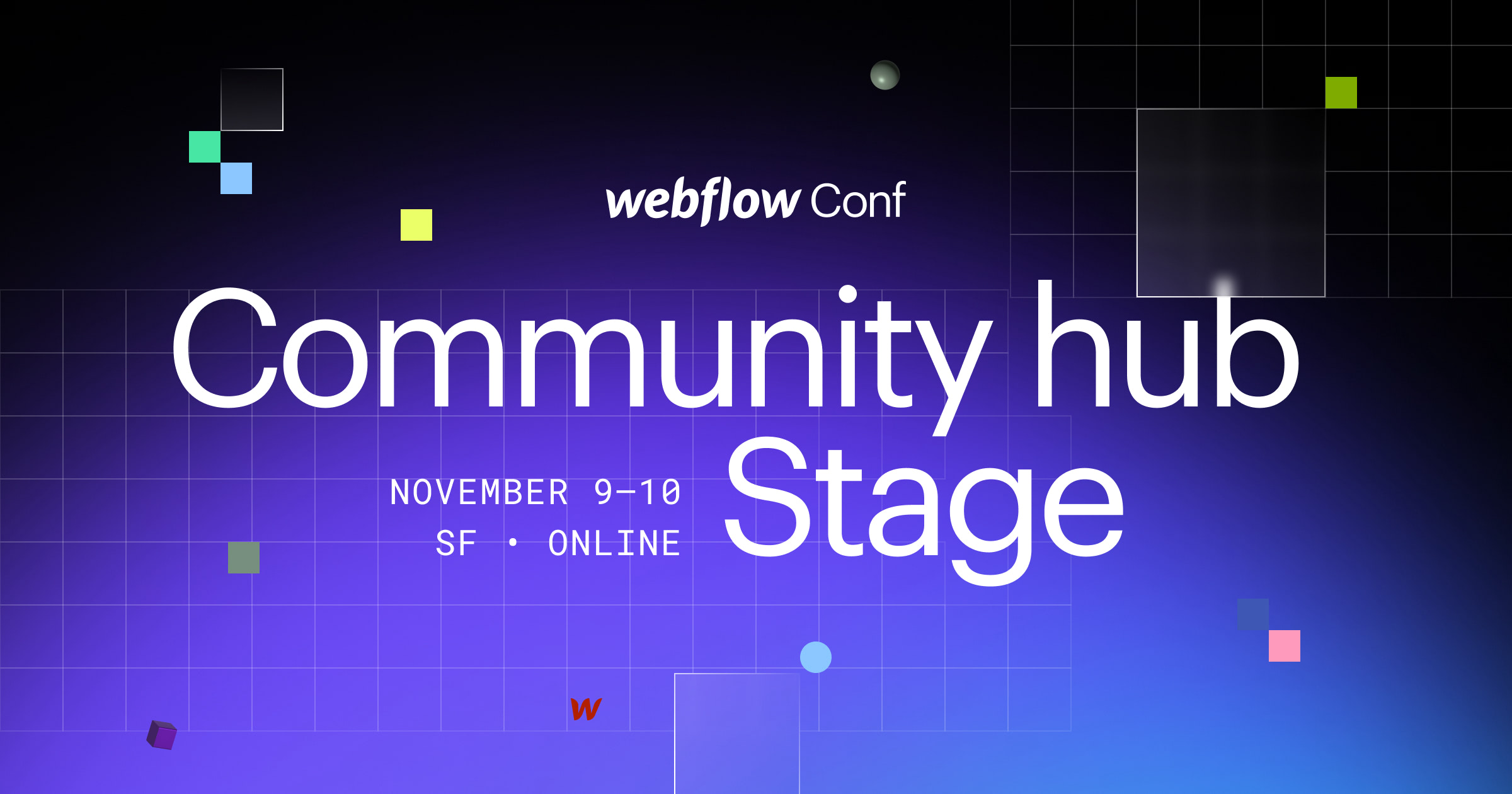 Community Hub stage - Webflow Conf 2022 | Webflow