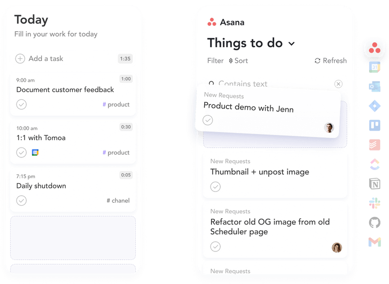 Asana Integration - Sunsama