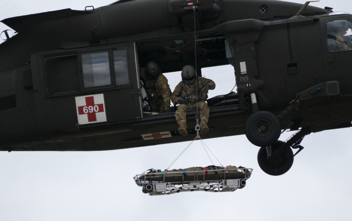 Vita Inclinata Replicates Helicopter Litter Rescues At AUSA 2021