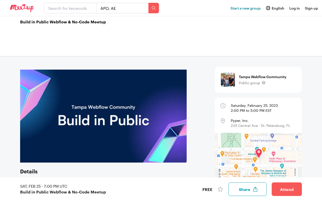 Build in Public Webflow & No-Code Meetup - State of Flow