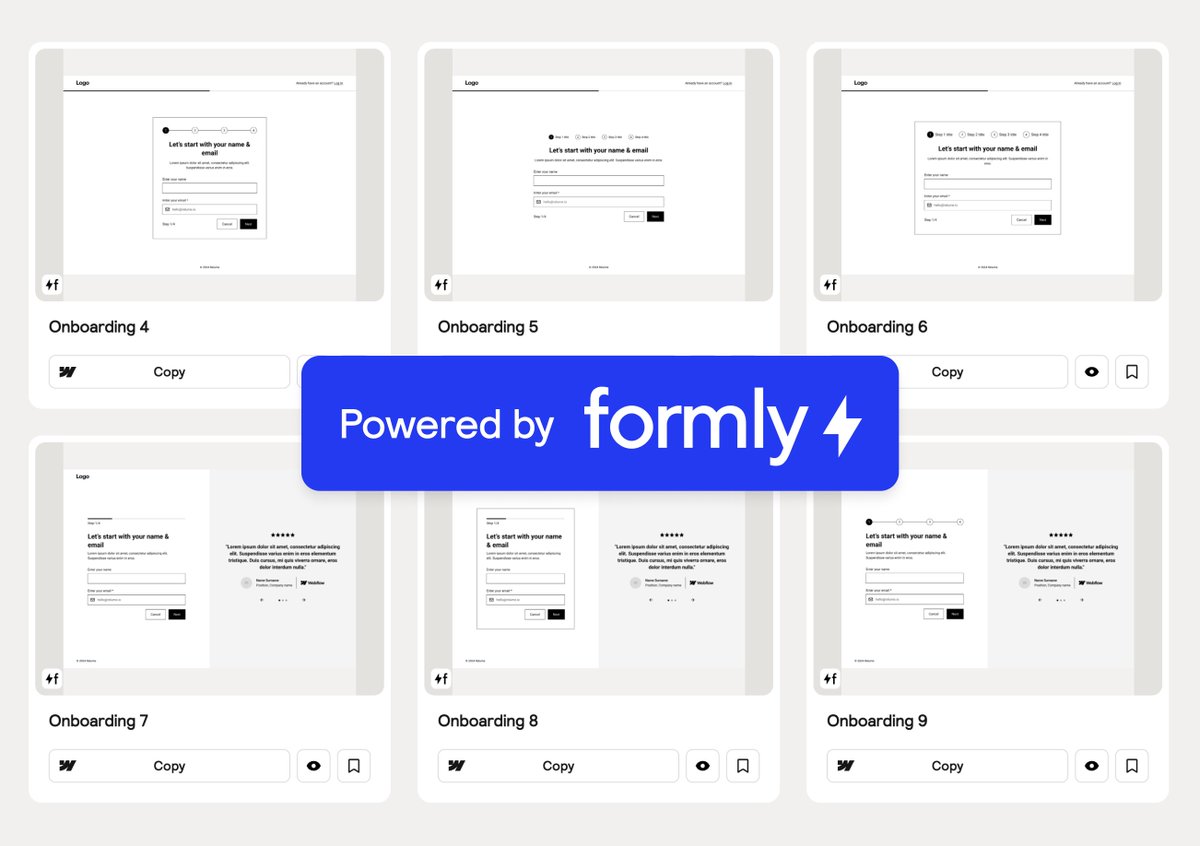 Formly x Relume Partner on components for mult-step forms - State of Flow