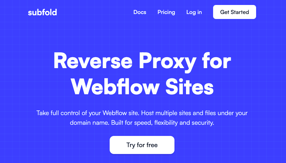 Subfold introduces a new solution for reverse proxy in Webflow - State of Flow