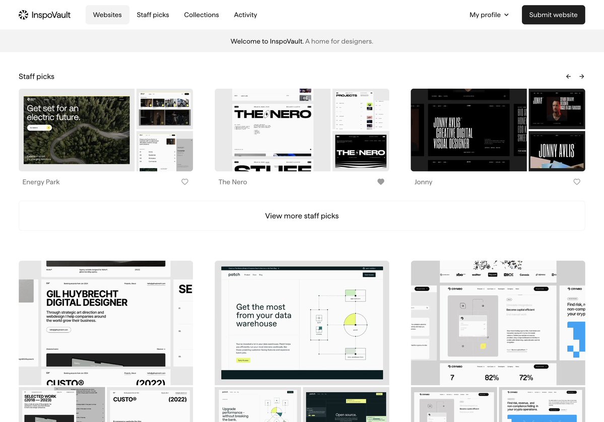 Inspo Vault. A home for designers - State of Flow