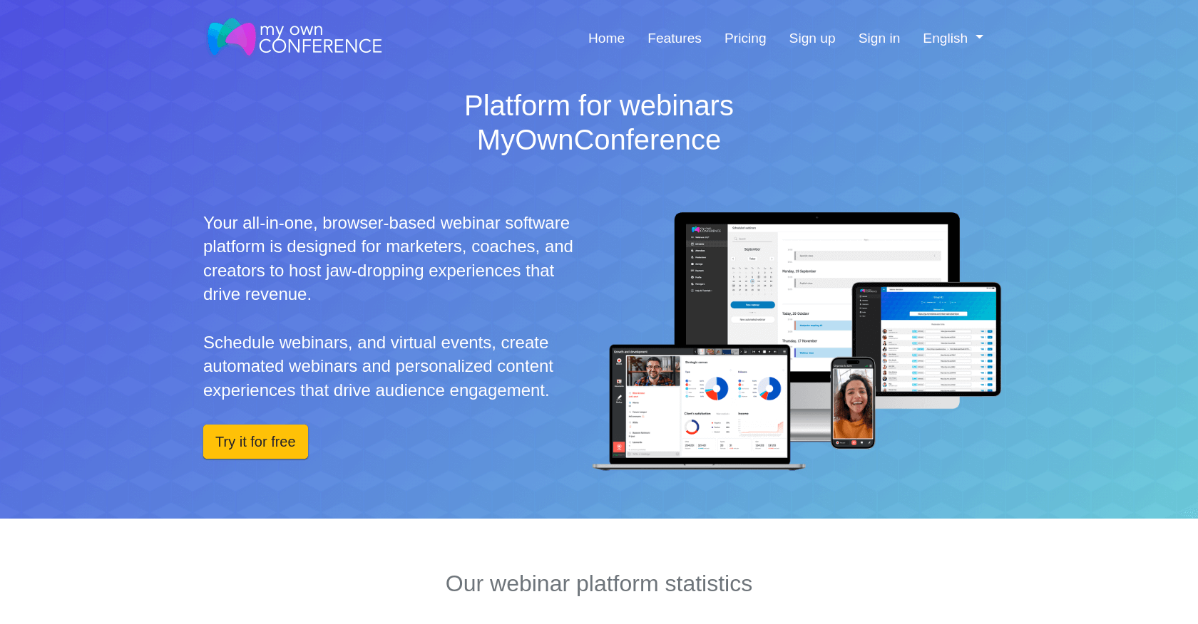 My Own Conference Avis, Prix & Alternatives 2023 | Verysaas