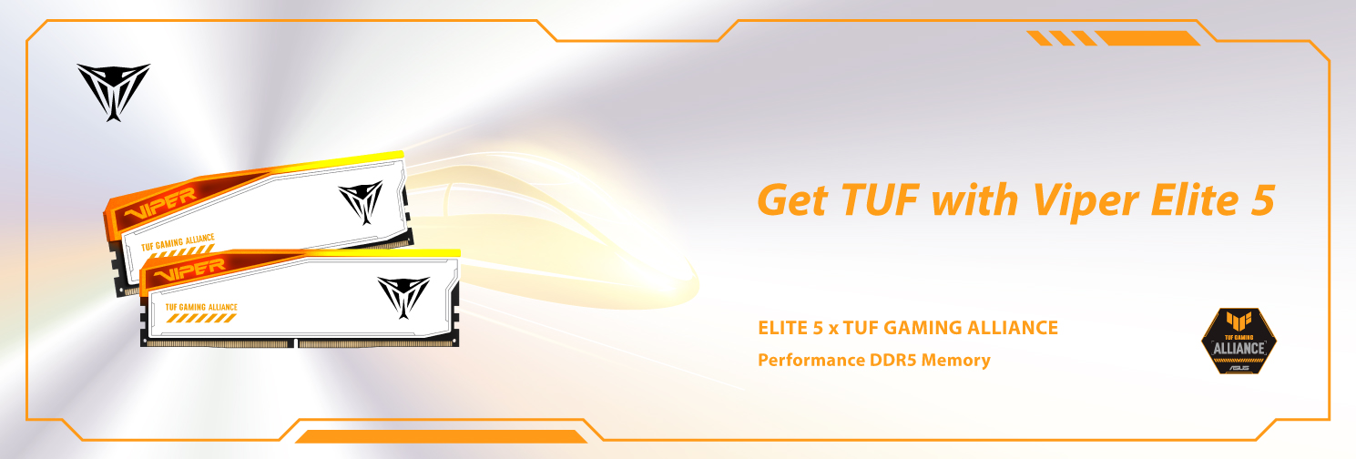 Viper Gaming Announces Viper Elite 5 TUF Gaming Alliance RGB DDR5 ...