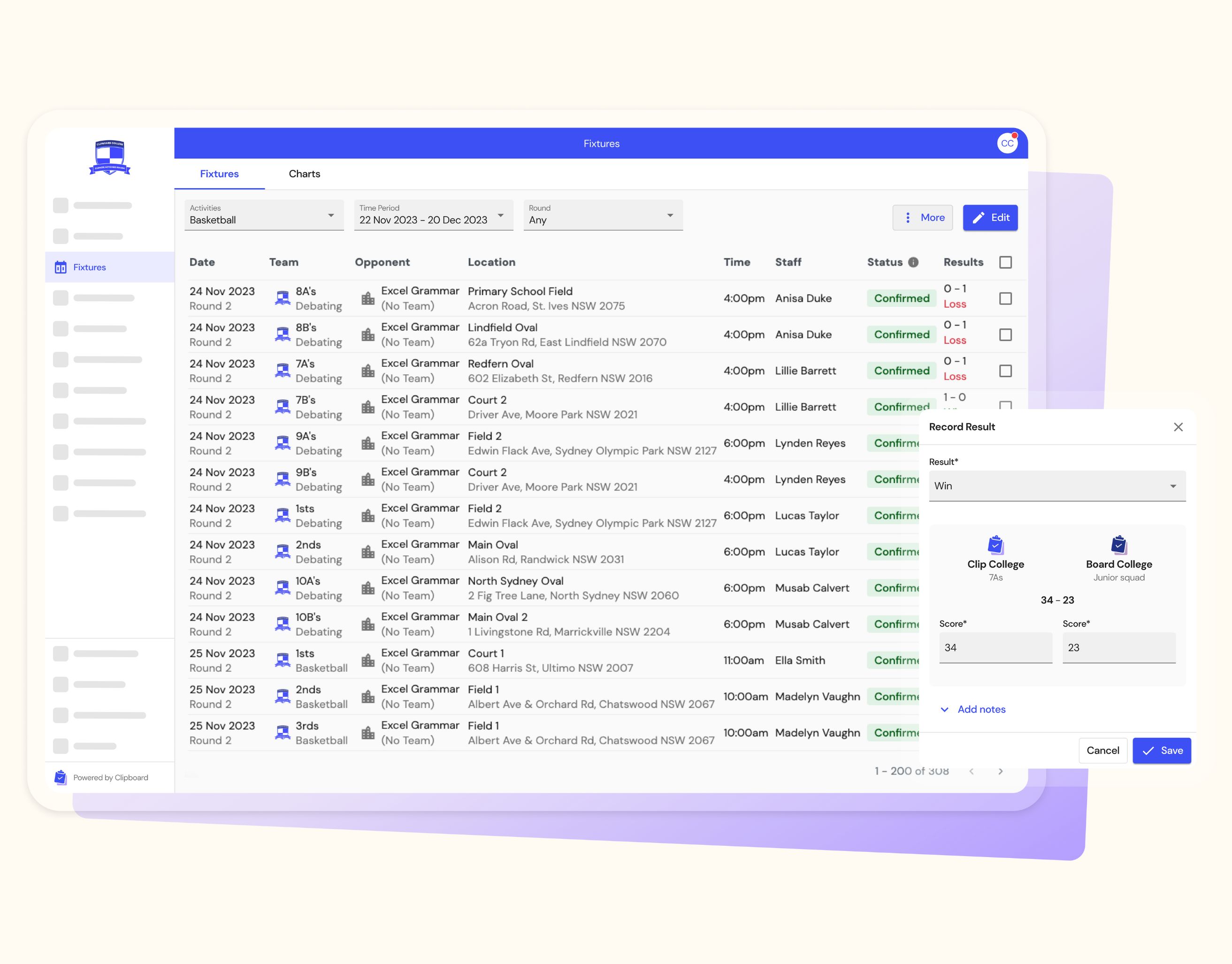 Clipboard | Sports Management