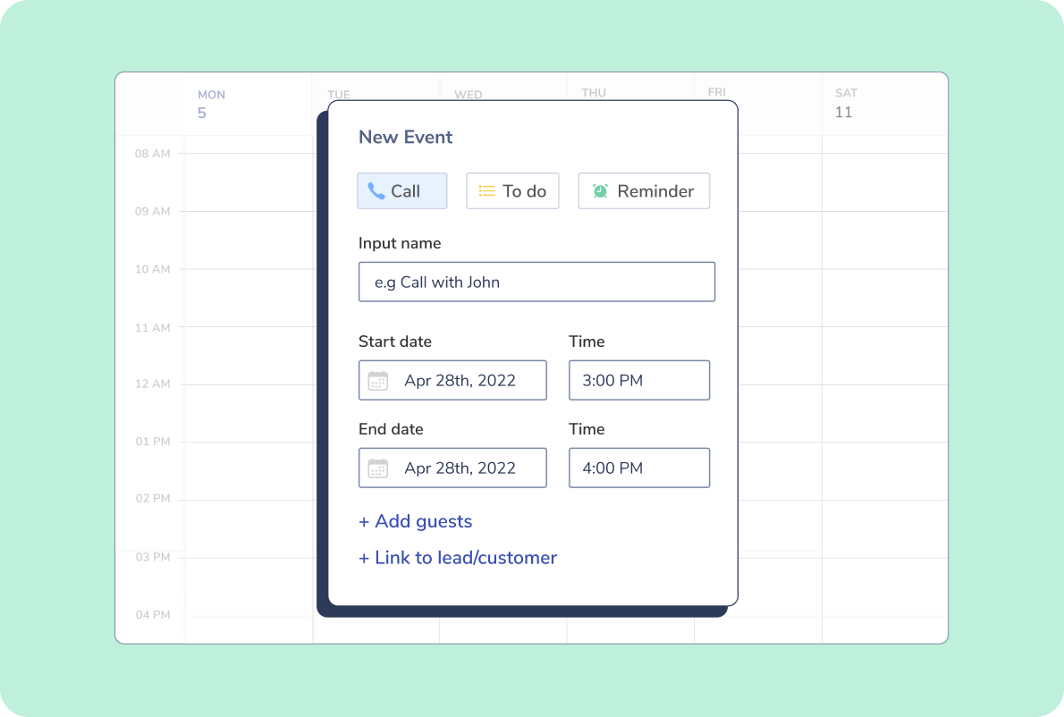 A CRM Software Solution With Two-Way Calendar Sync