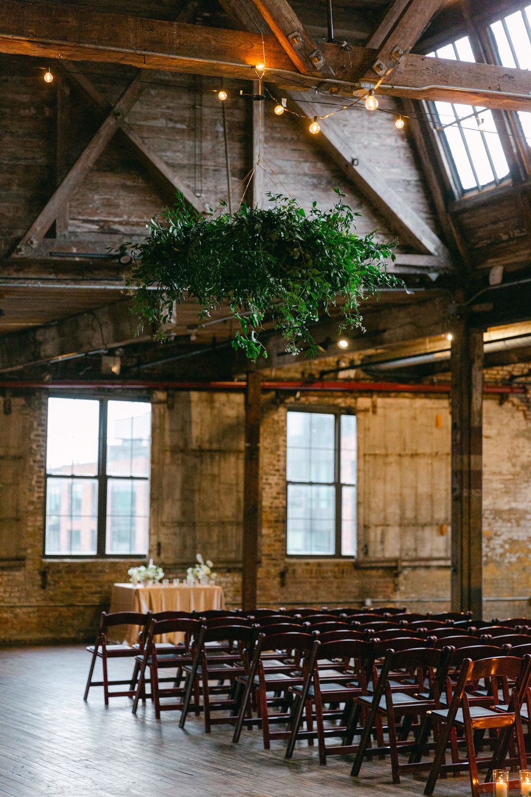 Romantic Greenpoint Loft Wedding Flowers