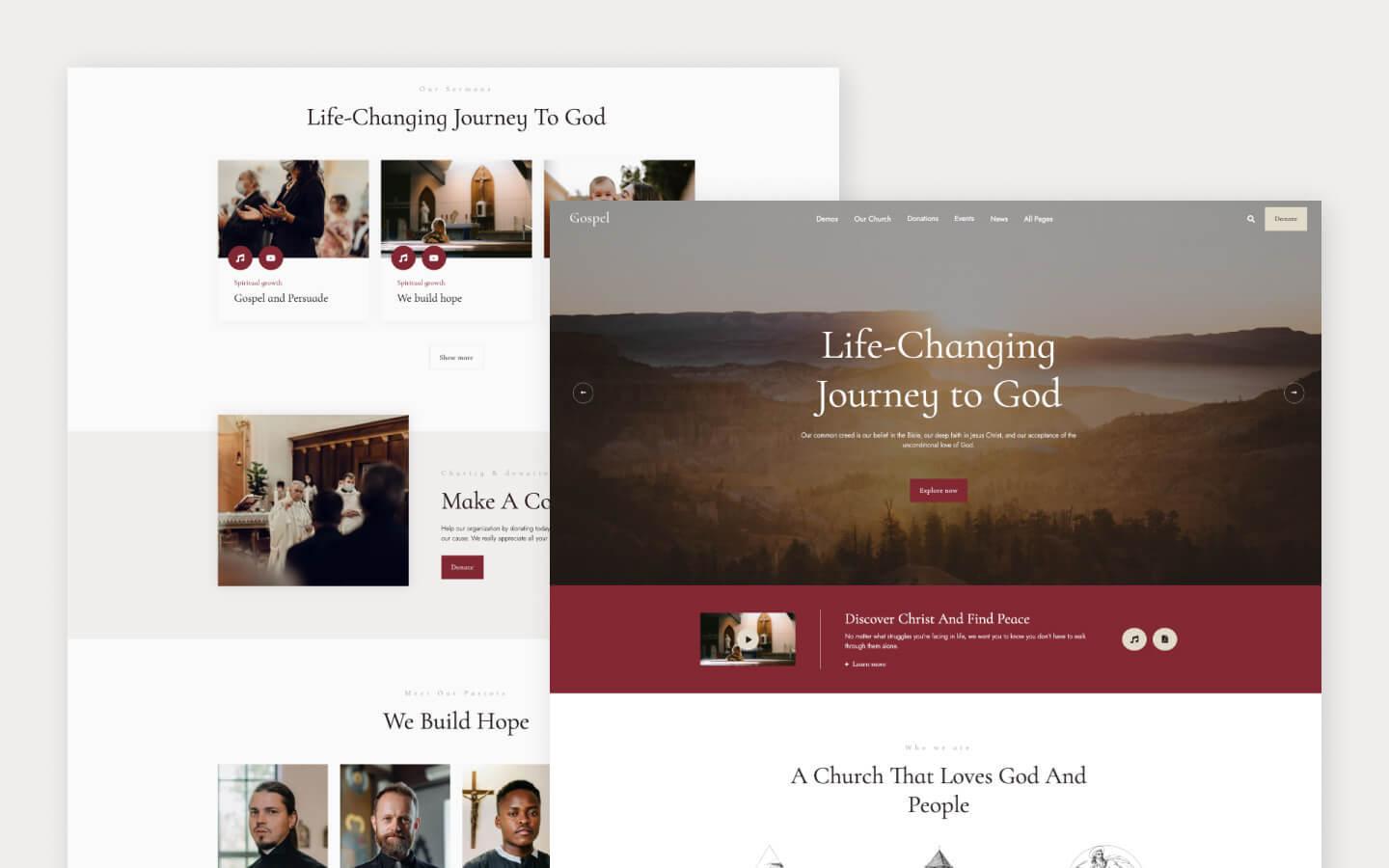 Gospel - Church Website Template | wCopilot