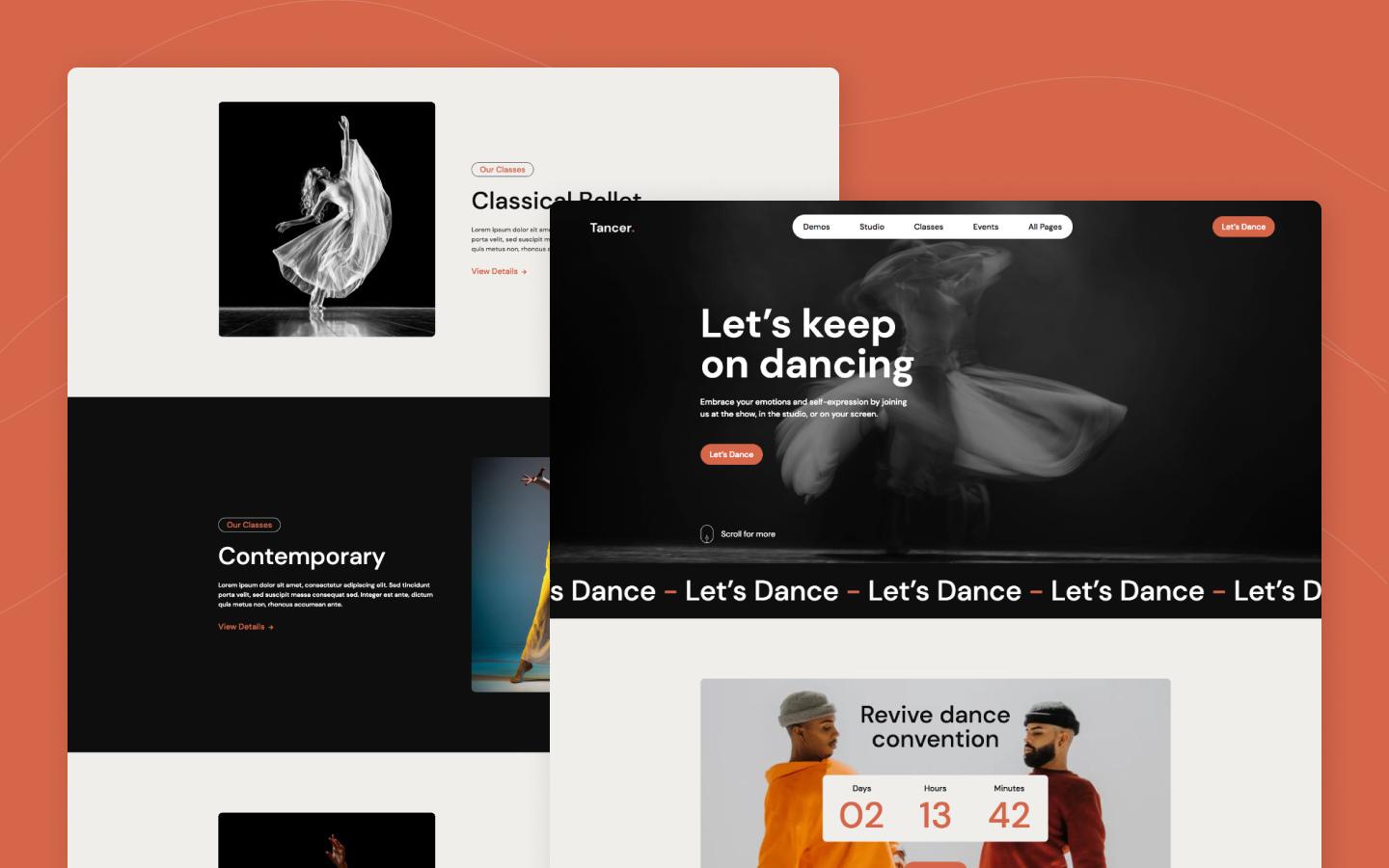 Tancer - Dance Website Template | wCopilot