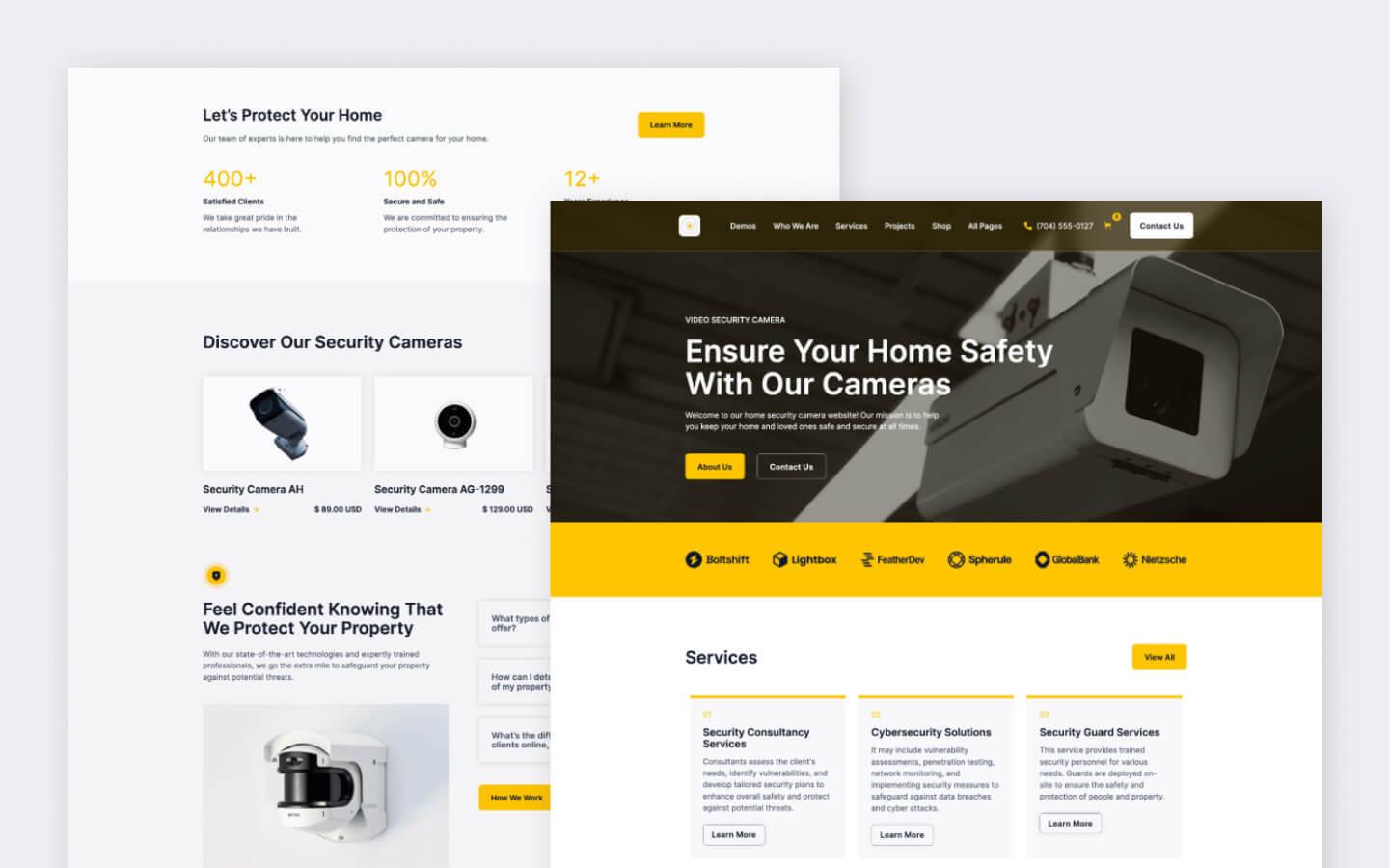 Security - CCTV and Security Website Template | wCopilot