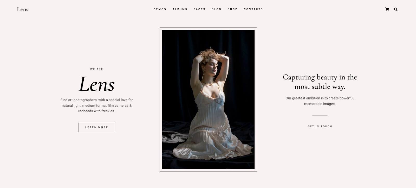 Lens Studio - Photography Website Template | wCopilot