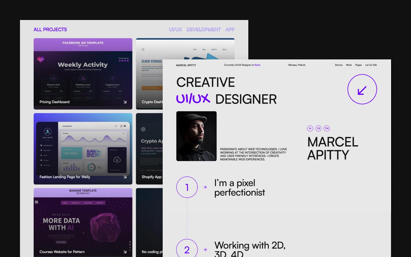 Marcel Apitty - Creative Portfolio Website Template | wCopilot
