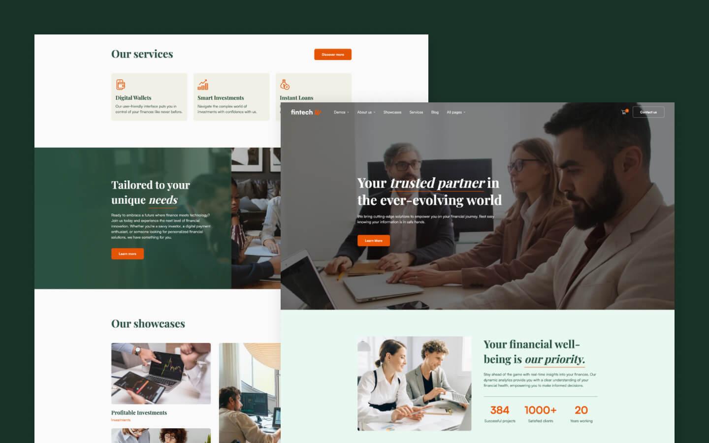 Fintech W - Technology and Fintech Company Website Template | wCopilot