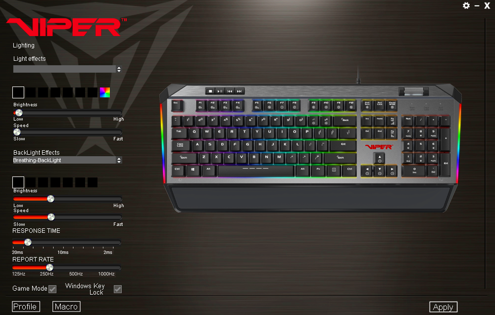 Viper V765 RGB Gaming Keyboard | Viper Gaming by Patriot Memory # ...